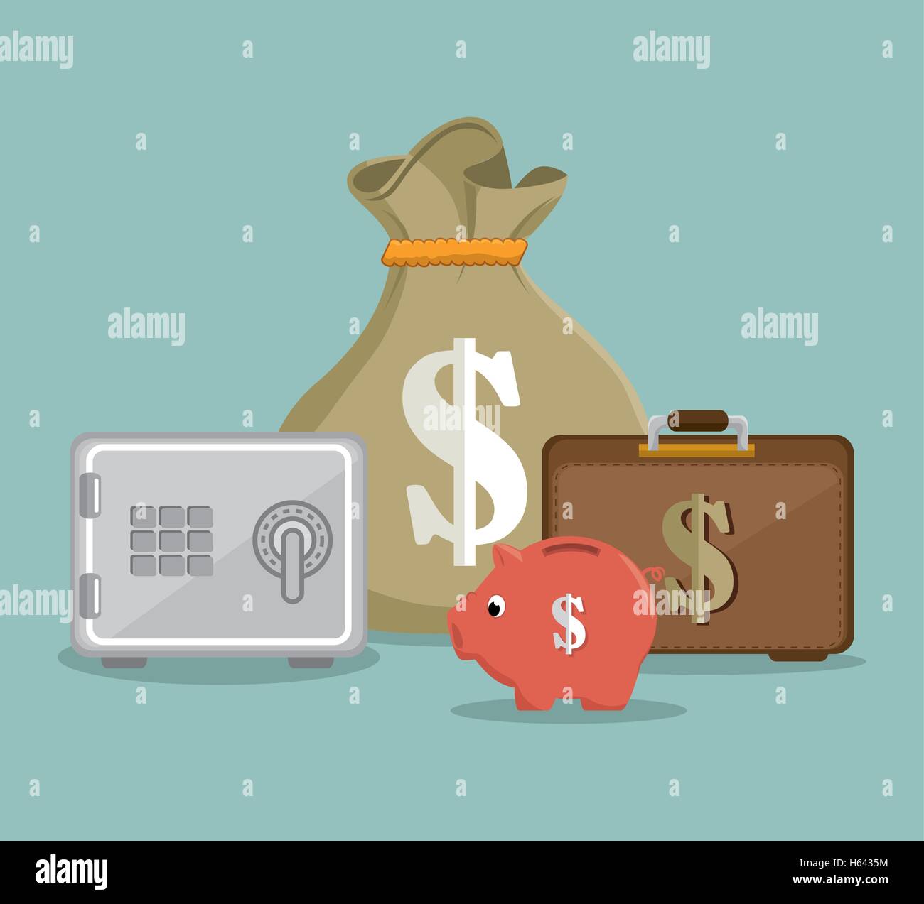 set save the money icon design Stock Vector Image & Art - Alamy