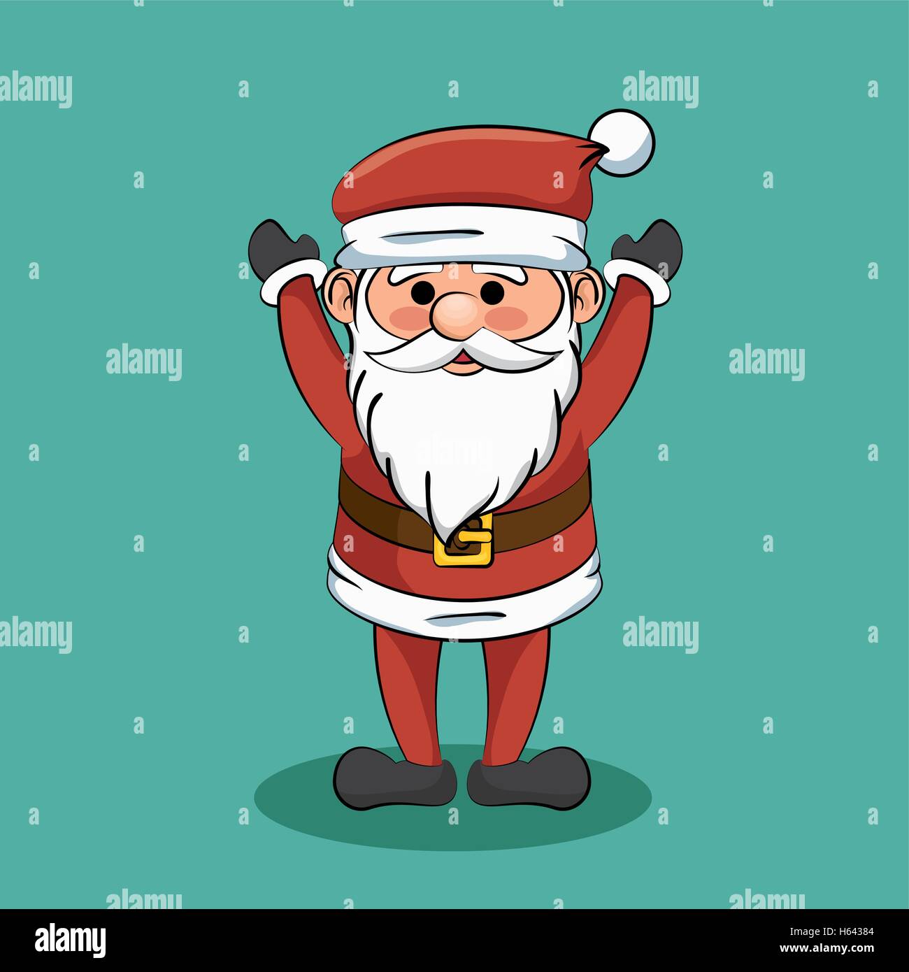funny santa claus christmas icon Stock Vector Image & Art - Alamy