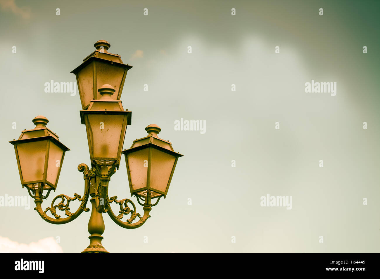 Antique Lamp Background Stock Photo - Alamy