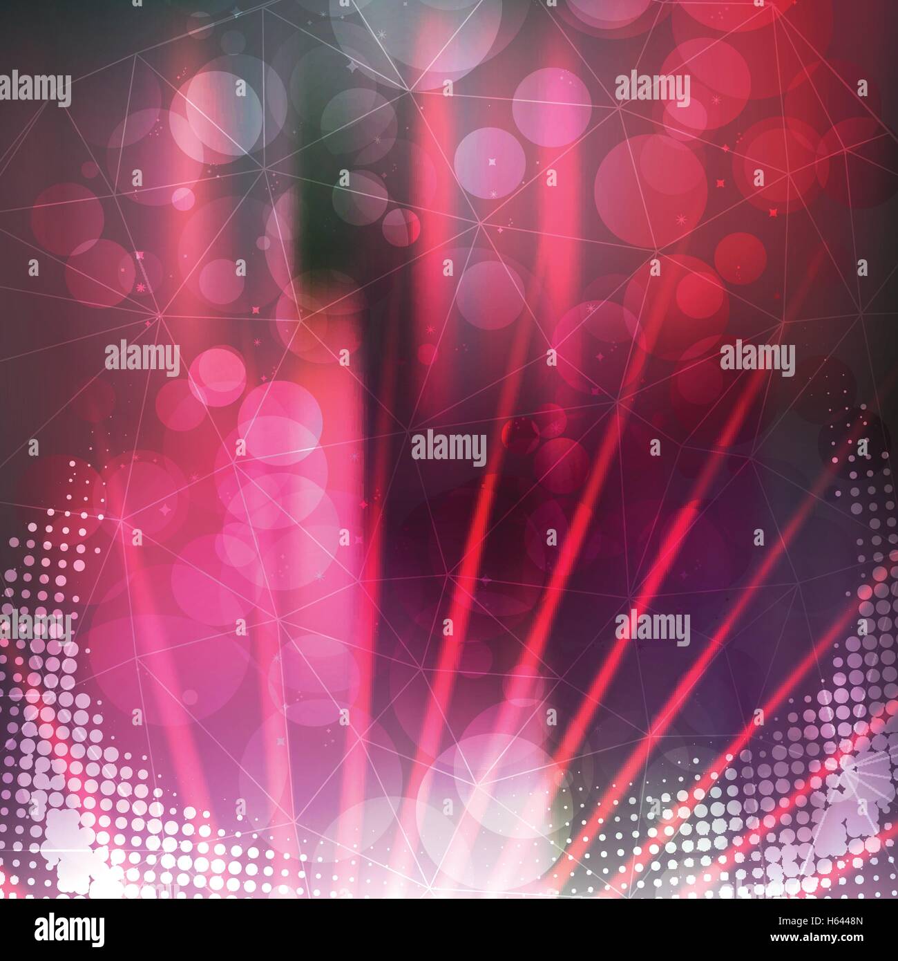 Disco Party Poster Background Template - Vector Illustration Stock ...