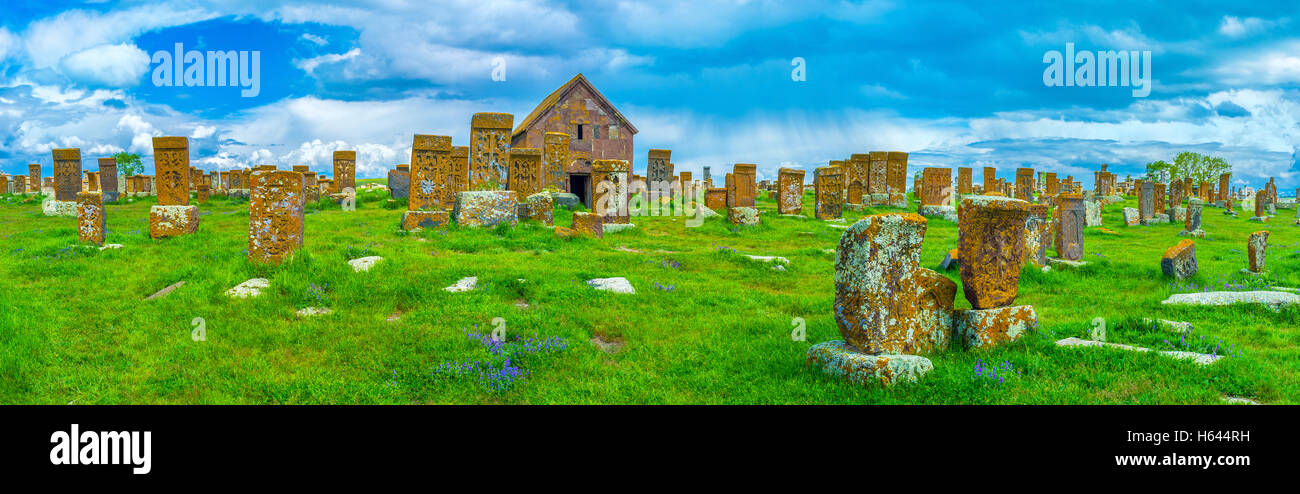 Panorama of Noratus Cemetery, one of the most amazing religious ...
