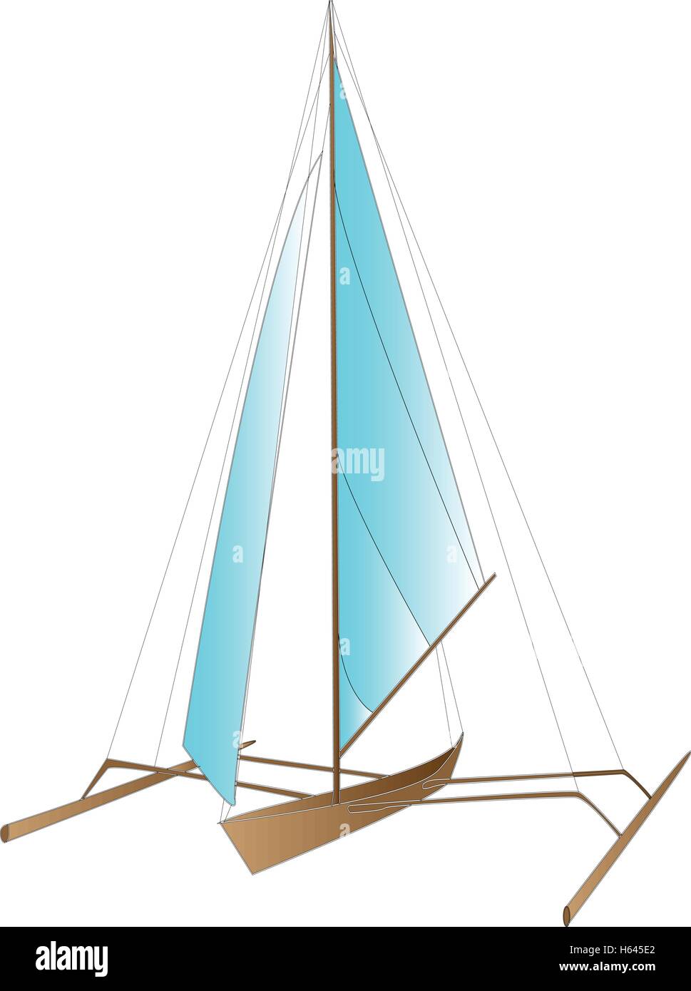 sea boat vector isolated Stock Vector Image & Art - Alamy