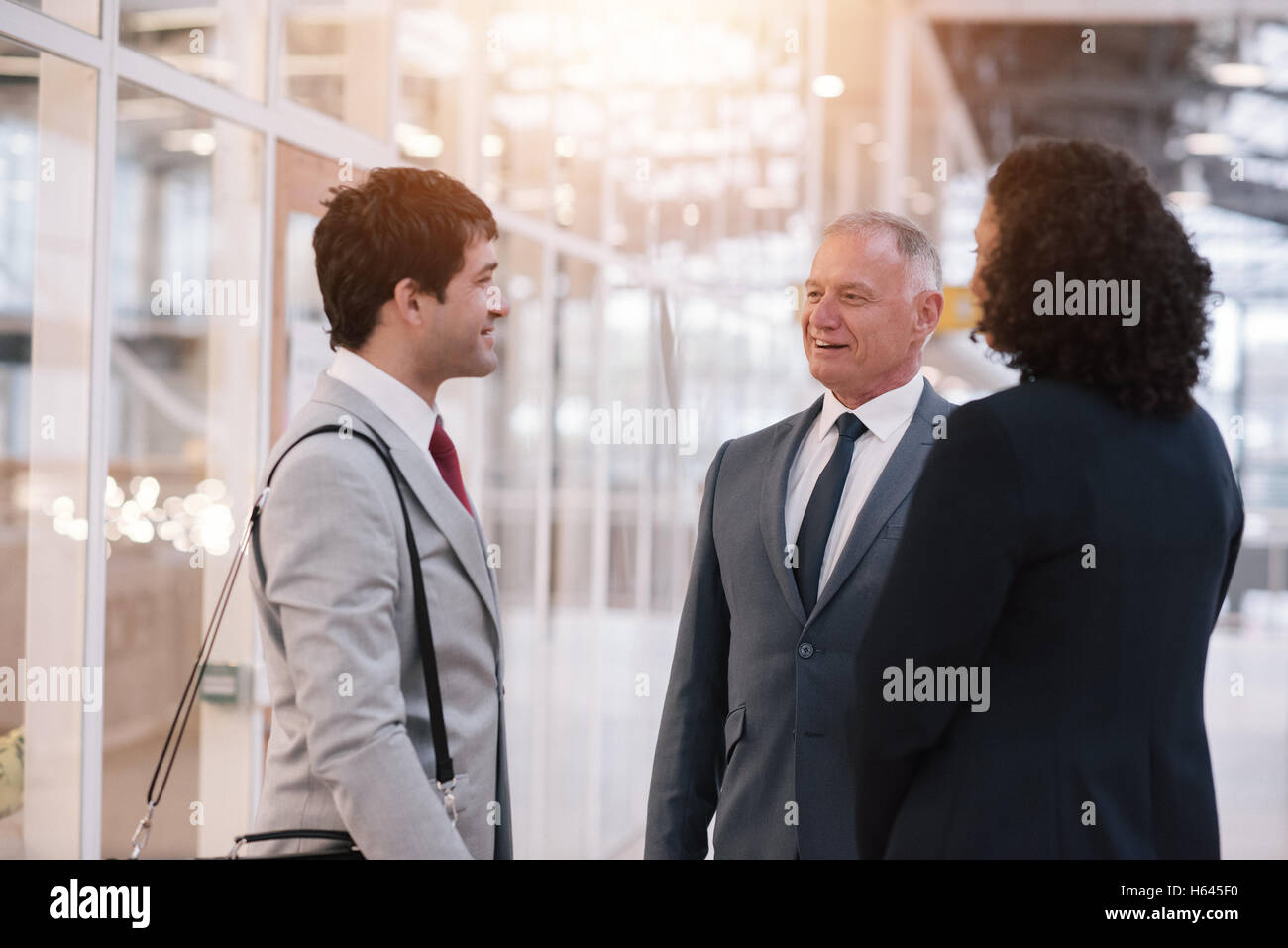 This team shares a great working relationship Stock Photo - Alamy