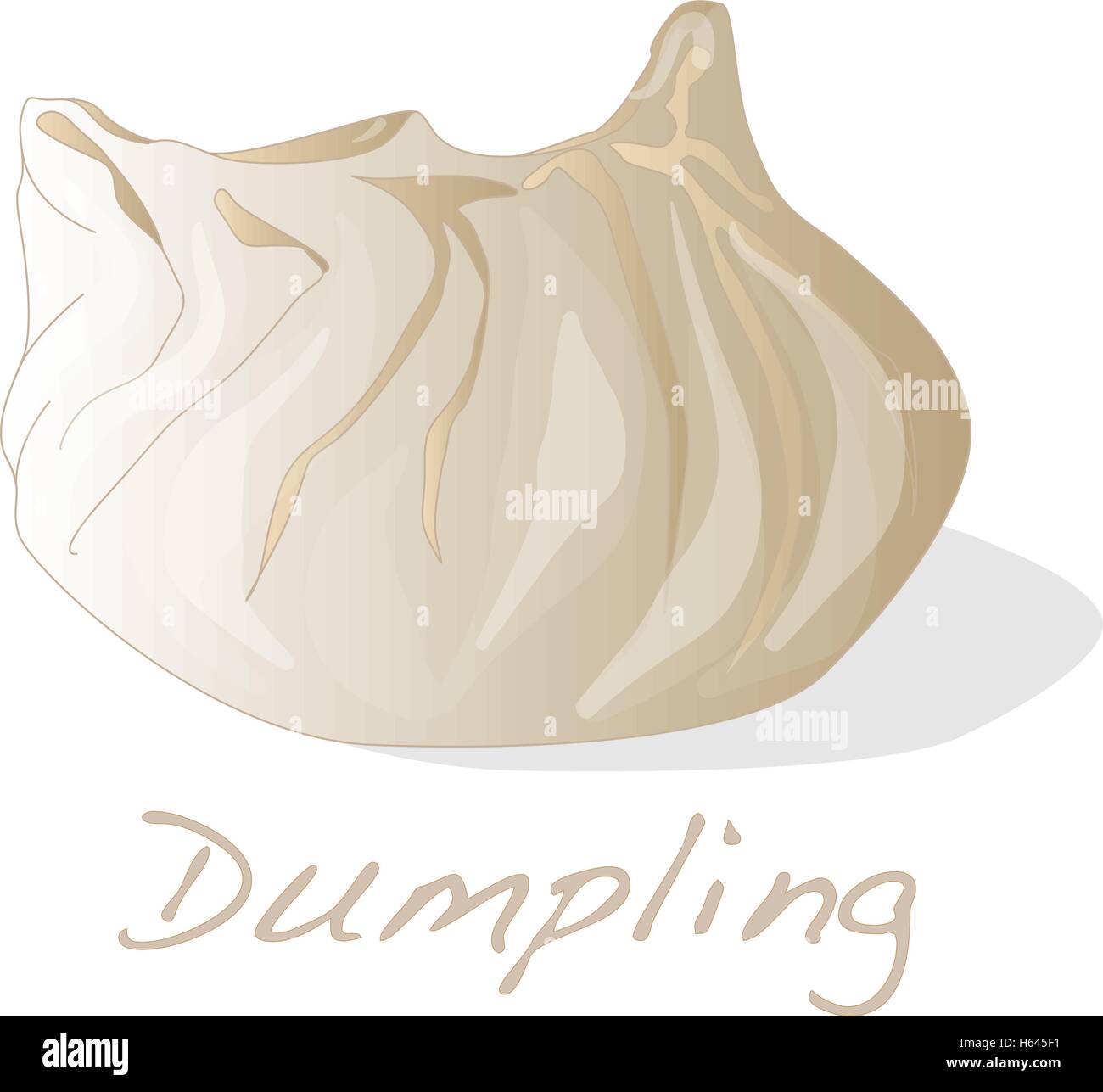Dumpling vector illustration. Isolated Stock Vector Image & Art - Alamy