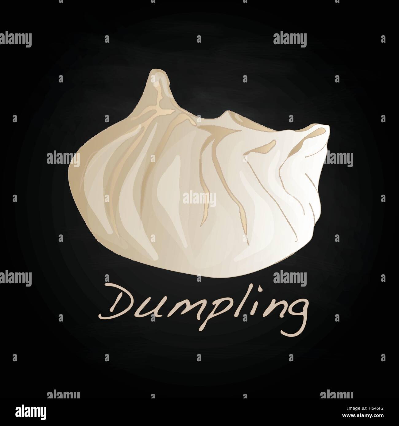 Dumpling vector illustration. Isolated Stock Vector Image & Art - Alamy