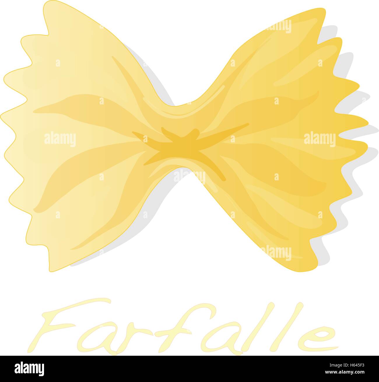 farfalle vector image isolated Stock Vector Image & Art - Alamy