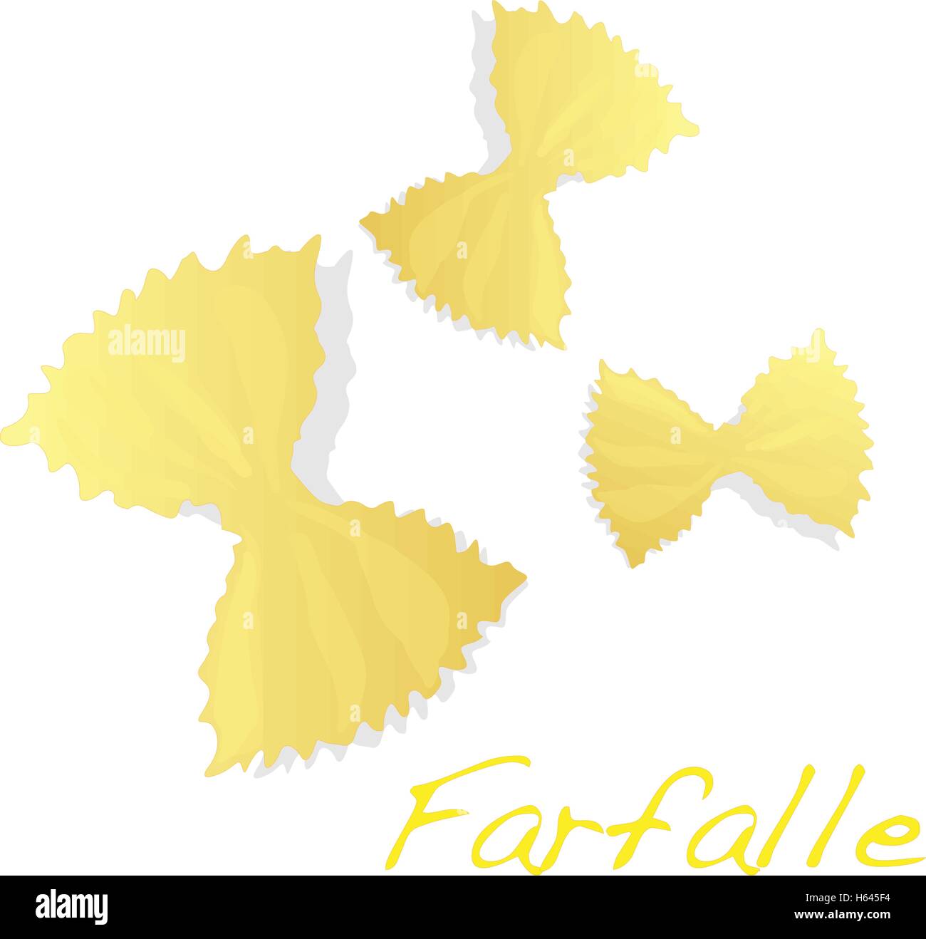 farfalle vector image isolated Stock Vector Image & Art - Alamy