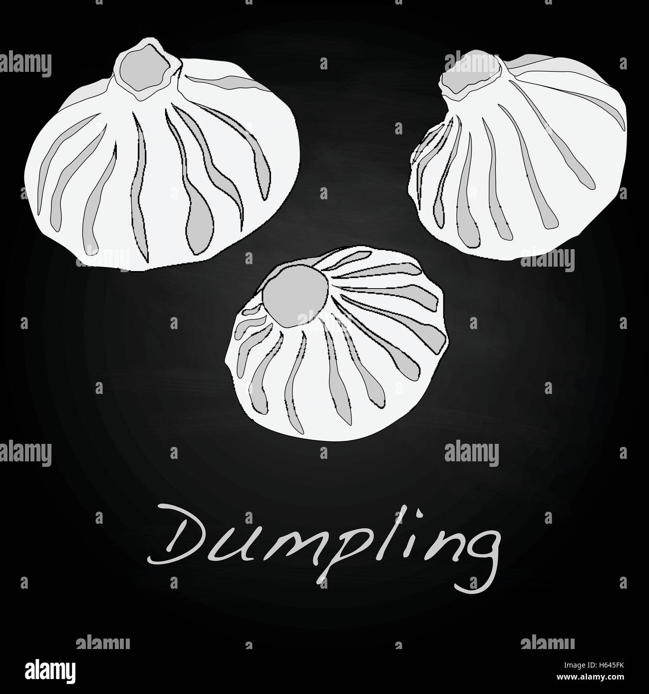Dumpling vector illustration. Isolated Stock Vector Image & Art - Alamy