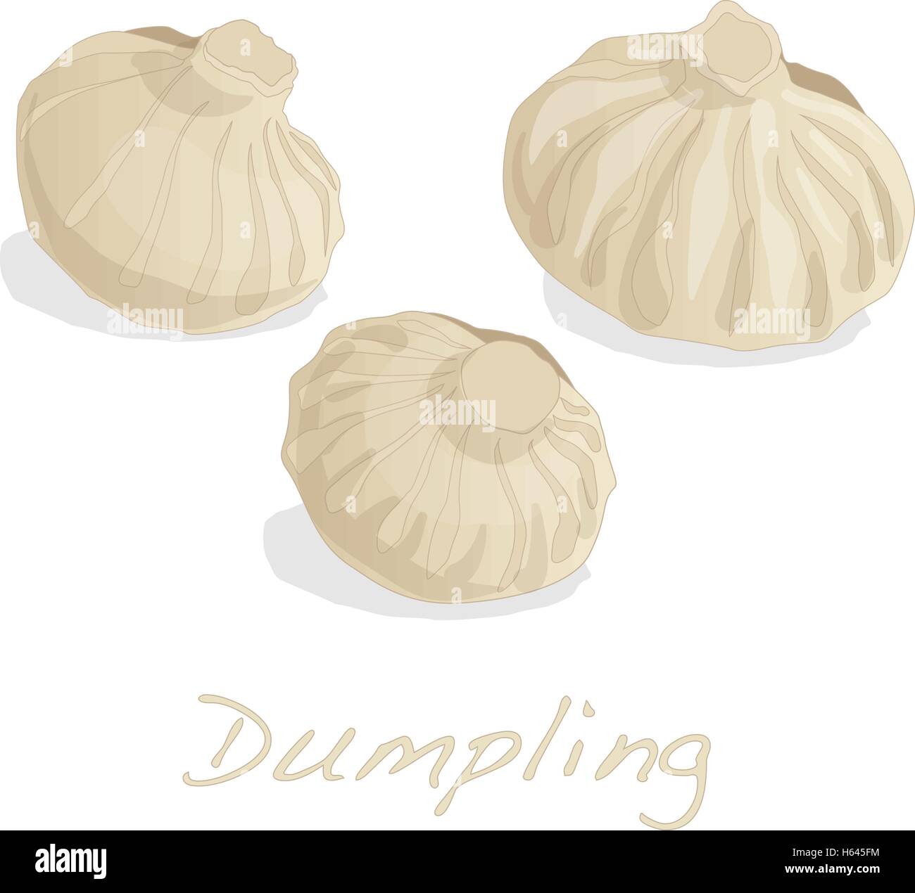 Dumpling Vector Illustration Isolated Stock Vector Image And Art Alamy