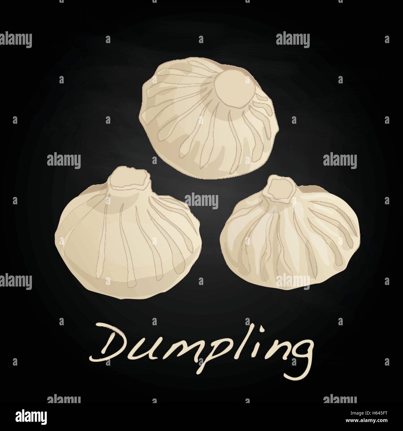 Dumpling vector illustration. Isolated Stock Vector Image & Art - Alamy