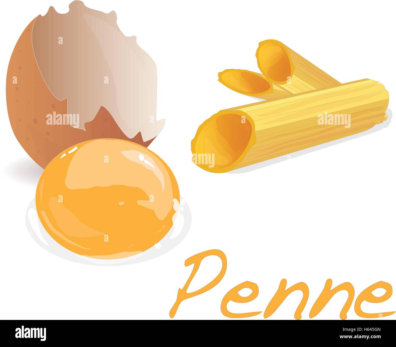 Spaghetti pasta uncooked macaroni Stock Vector Images - Alamy