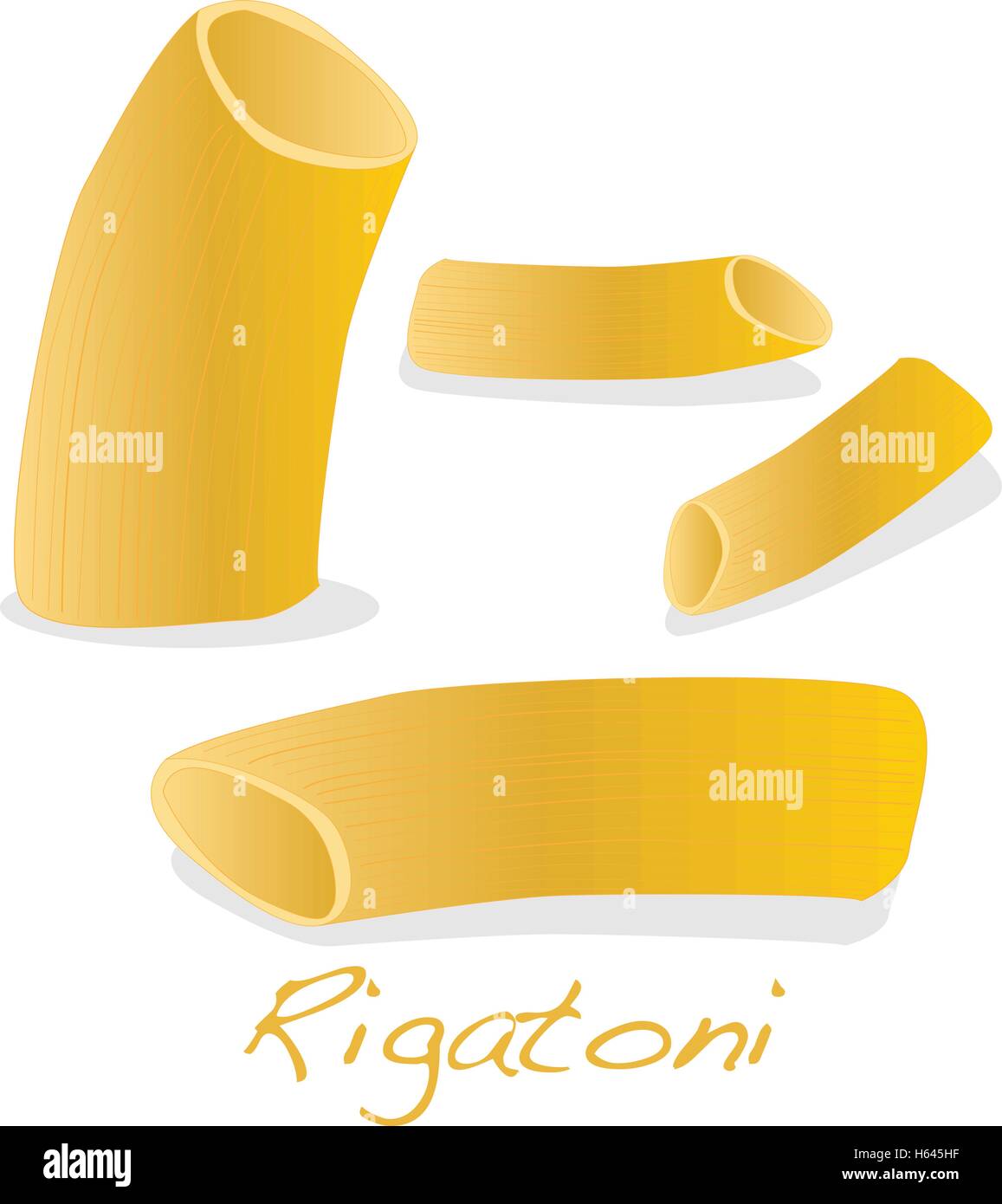 Raw italian pasta Stock Vector Images - Alamy