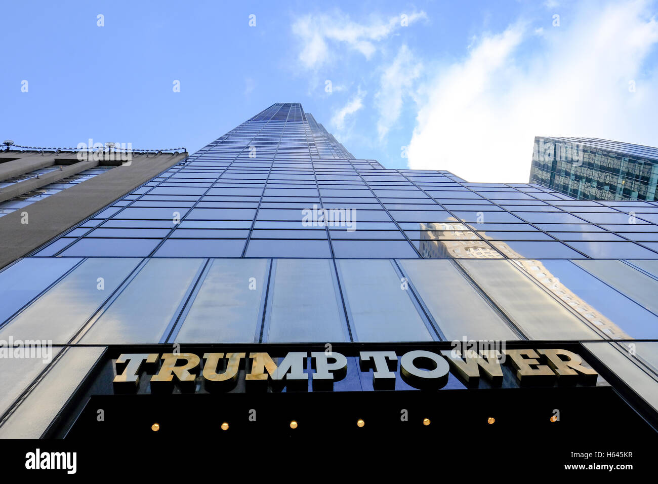 Trump Tower building seen in Manhattan, New York City, showing the ...