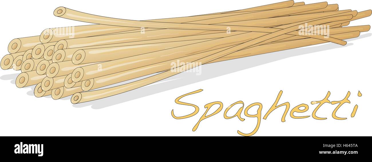 Pasta. Spaghetti vector illustration isolated Stock Vector Image & Art ...