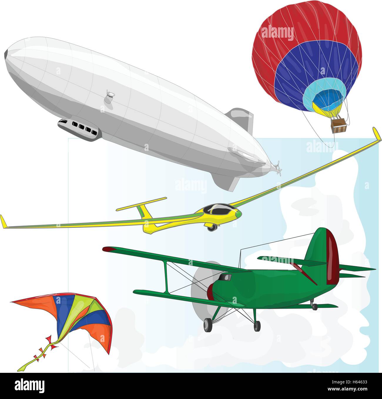 air transportation items vector set Stock Vector Image & Art - Alamy