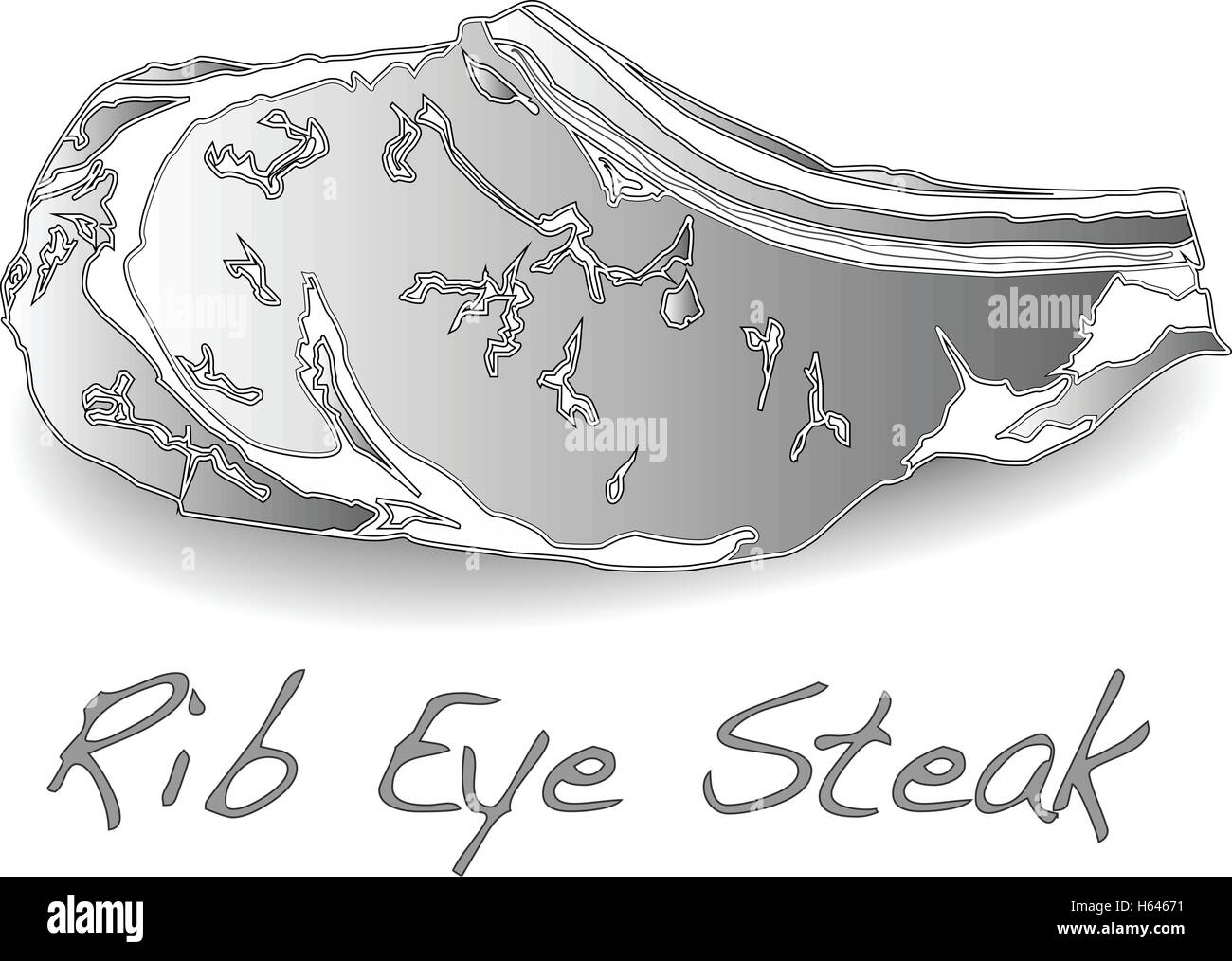 Rib eye Black and White Stock Photos & Images - Alamy