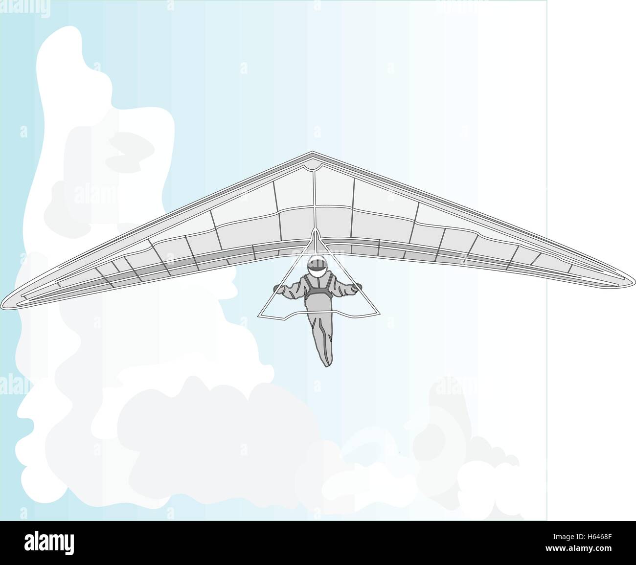 Hang glider vector isolated Stock Vector Image & Art - Alamy