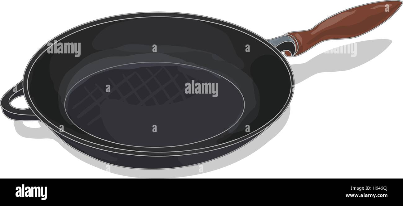 Frying pan, vector isolated Stock Vector Image & Art - Alamy