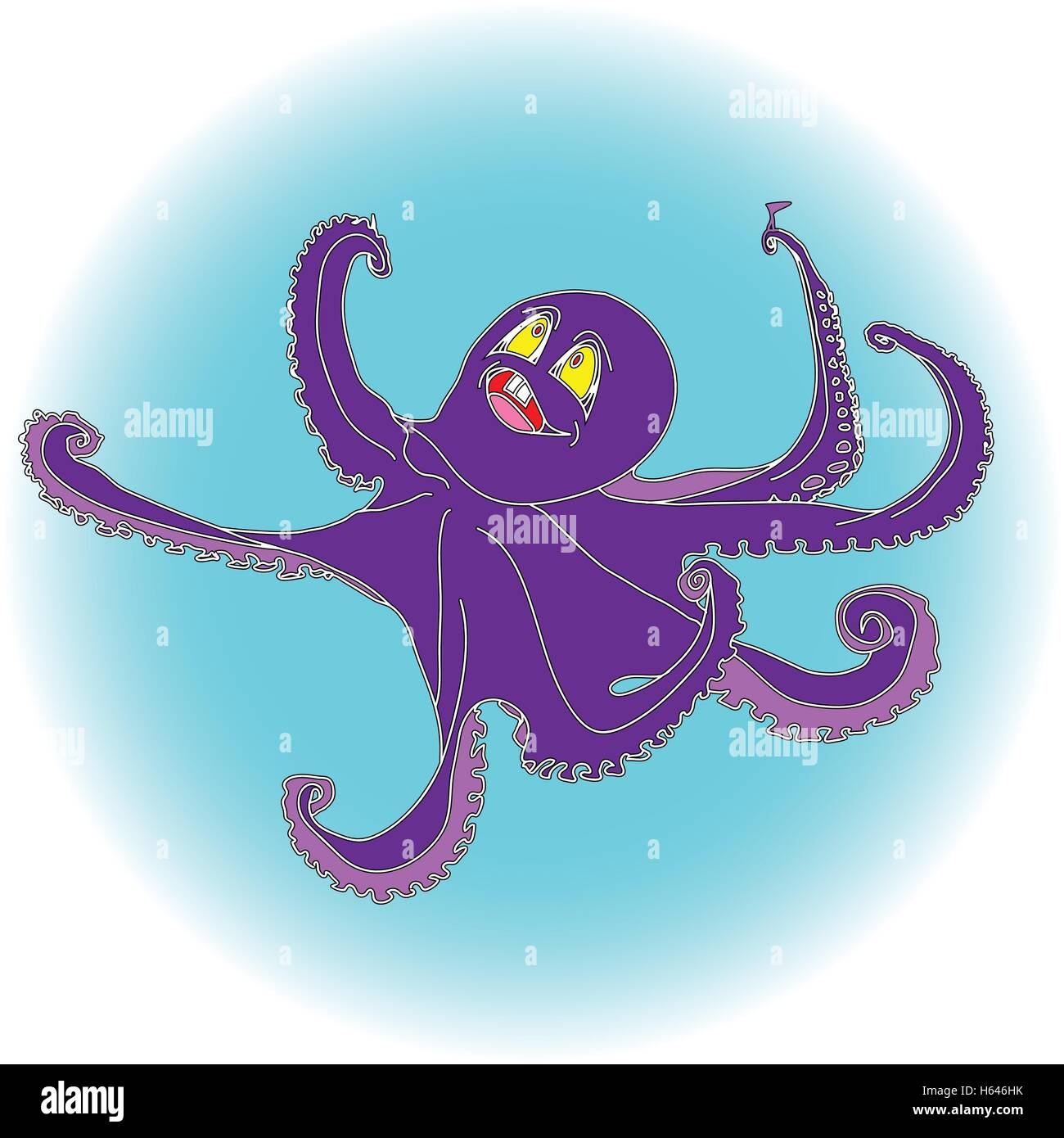 octopus purple isolated Stock Vector Image & Art - Alamy