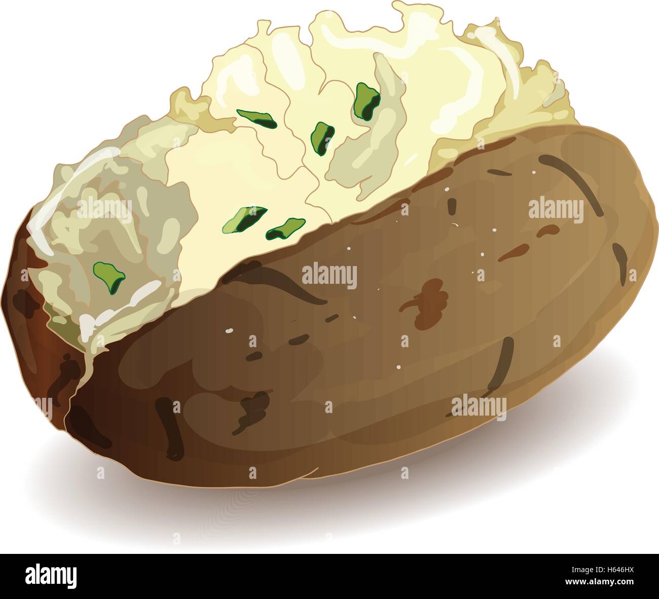 Baked Potato Drawing
