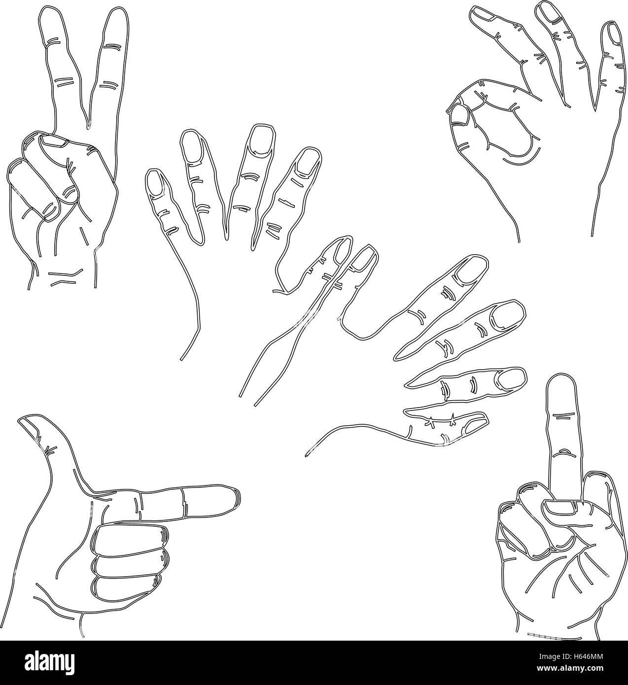 hand set isolated Stock Vector Image & Art - Alamy