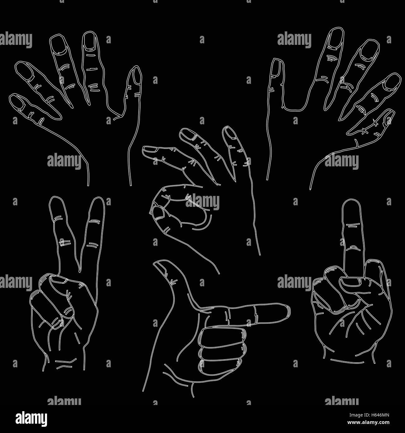 Zombie death hand line hi-res stock photography and images - Alamy