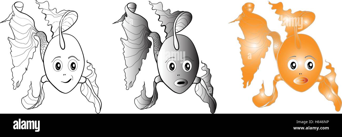 3 -fishes isolated Stock Vector Image & Art - Alamy