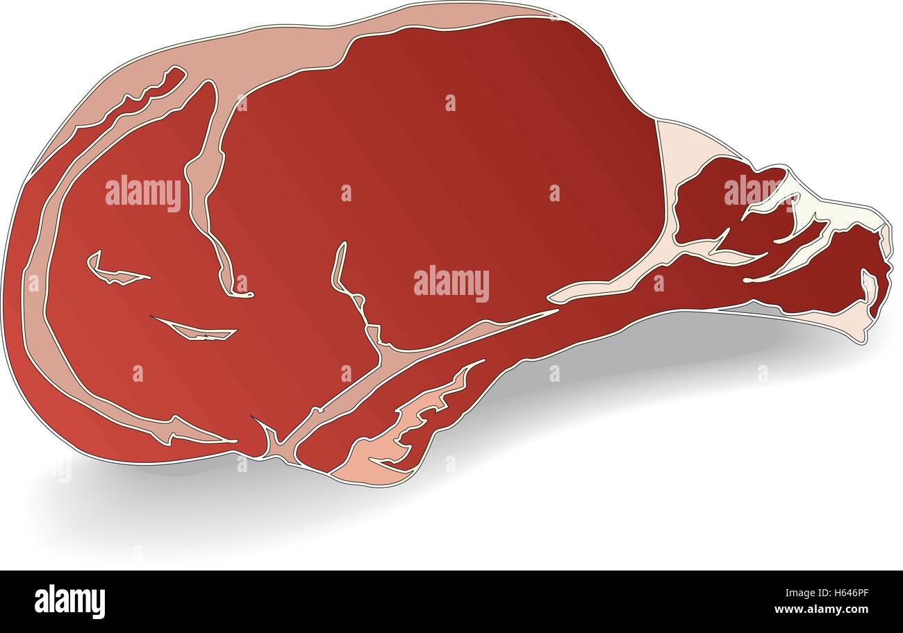 Rib Eye Steak isolated Stock Vector Image & Art - Alamy