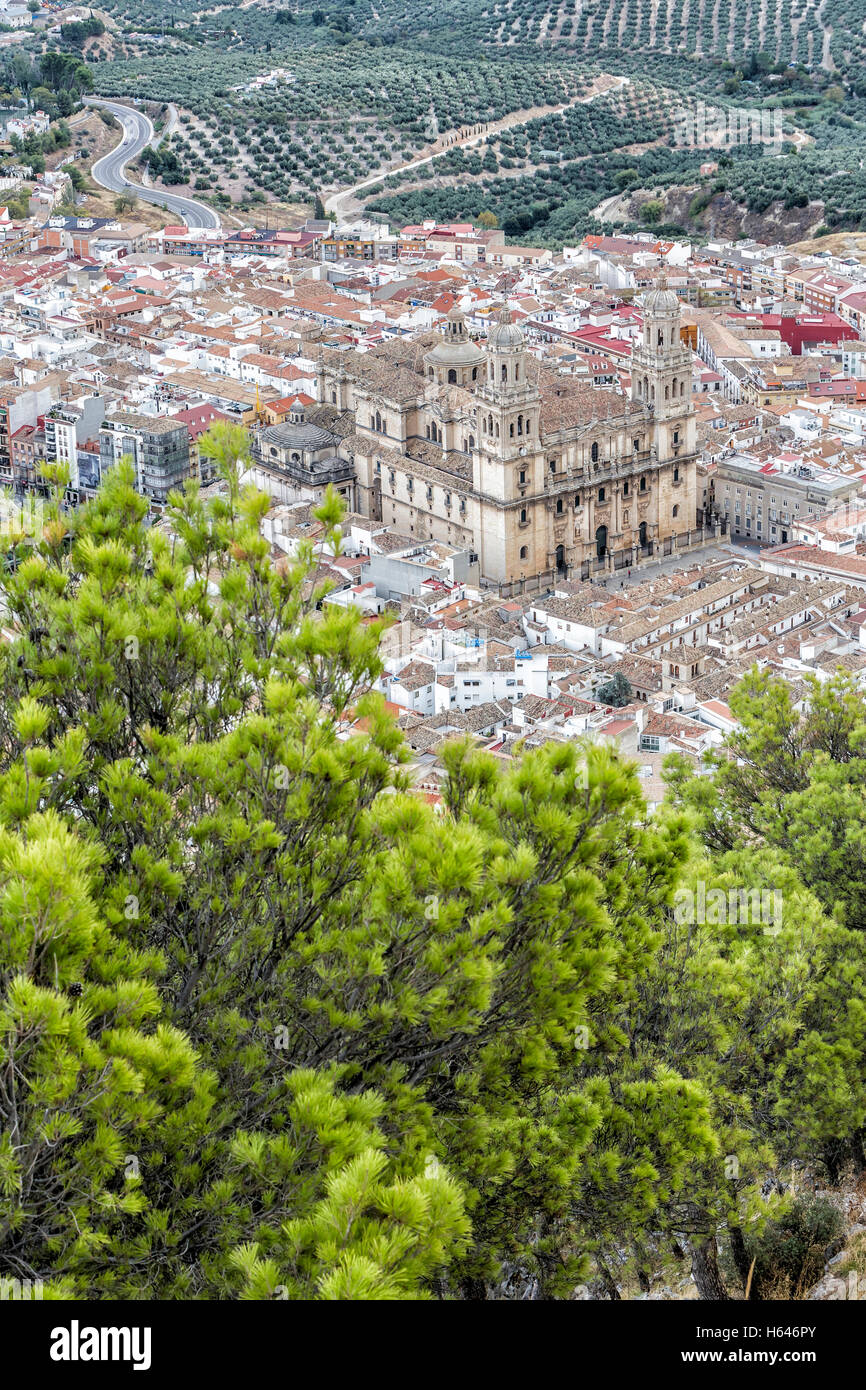 Aerial view landmark of renaissance Cathedral of Asuncion, from XVI ...