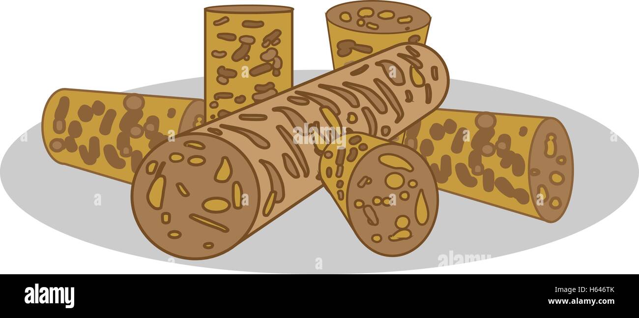 Biomass wood pellets Stock Vector Images - Alamy