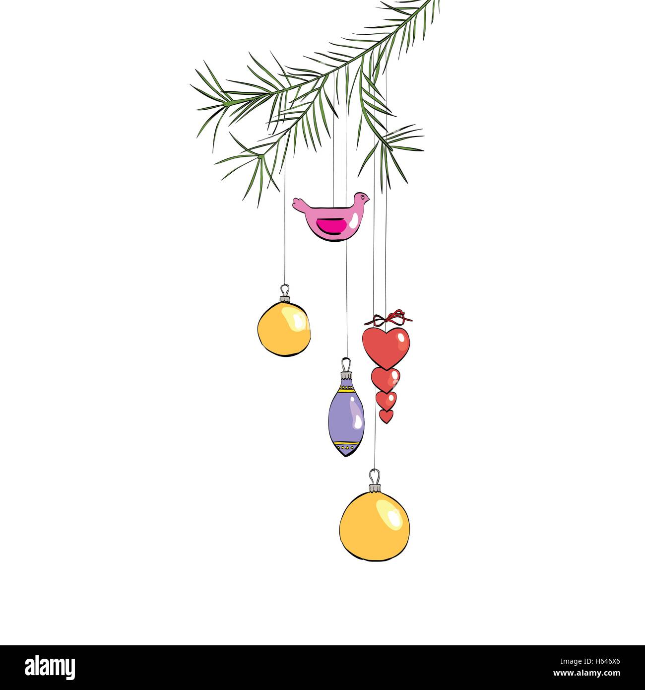 Christmas ornament toys Stock Vector Images - Alamy