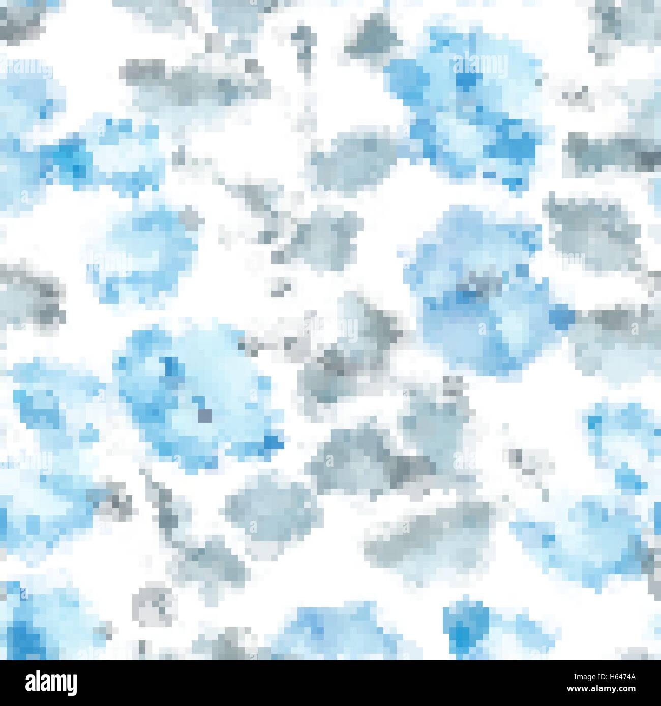 Seamless organic watercolor background soft coloured pattern in vector ...