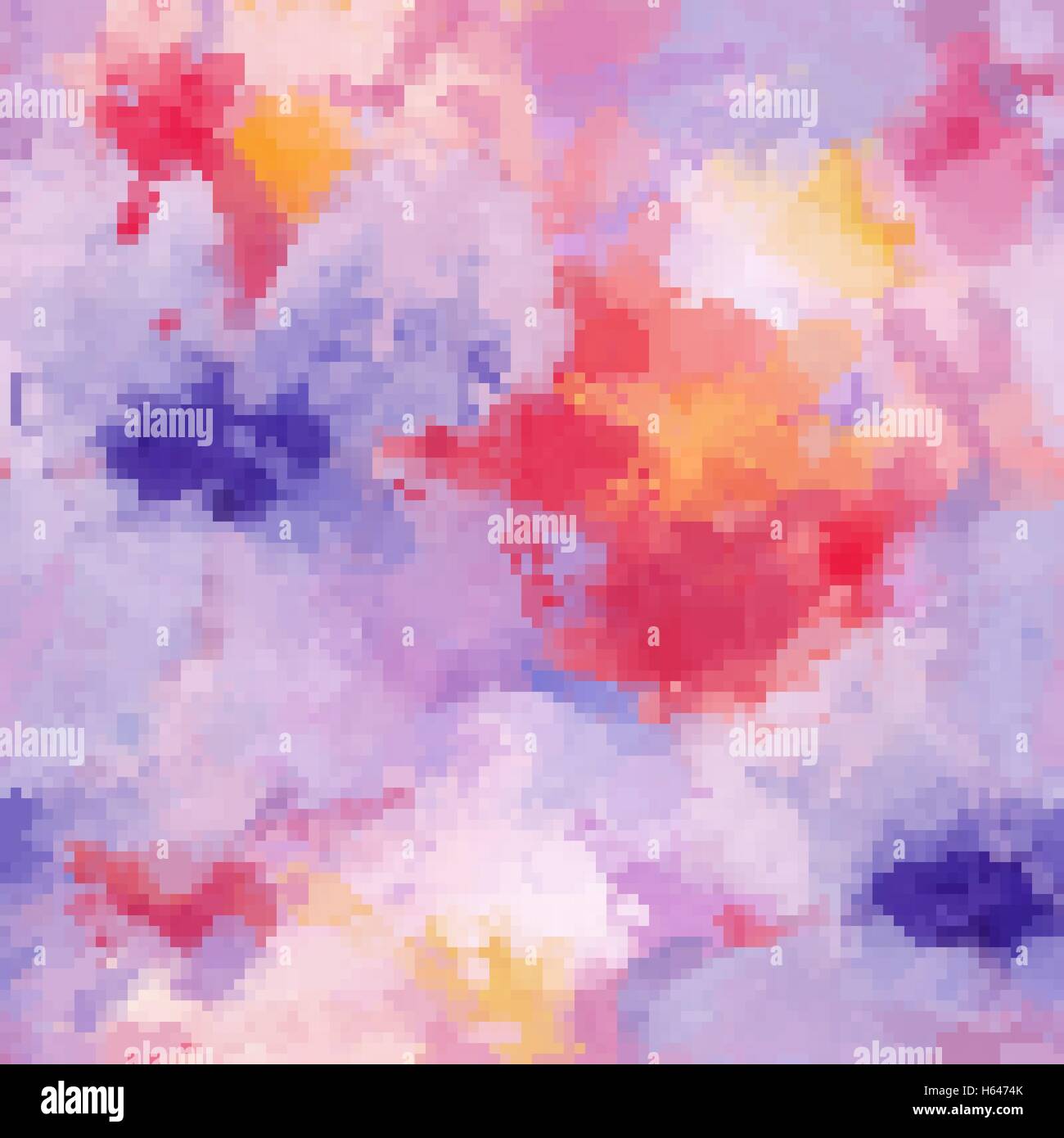 Seamless organic watercolor background soft coloured pattern in vector ...