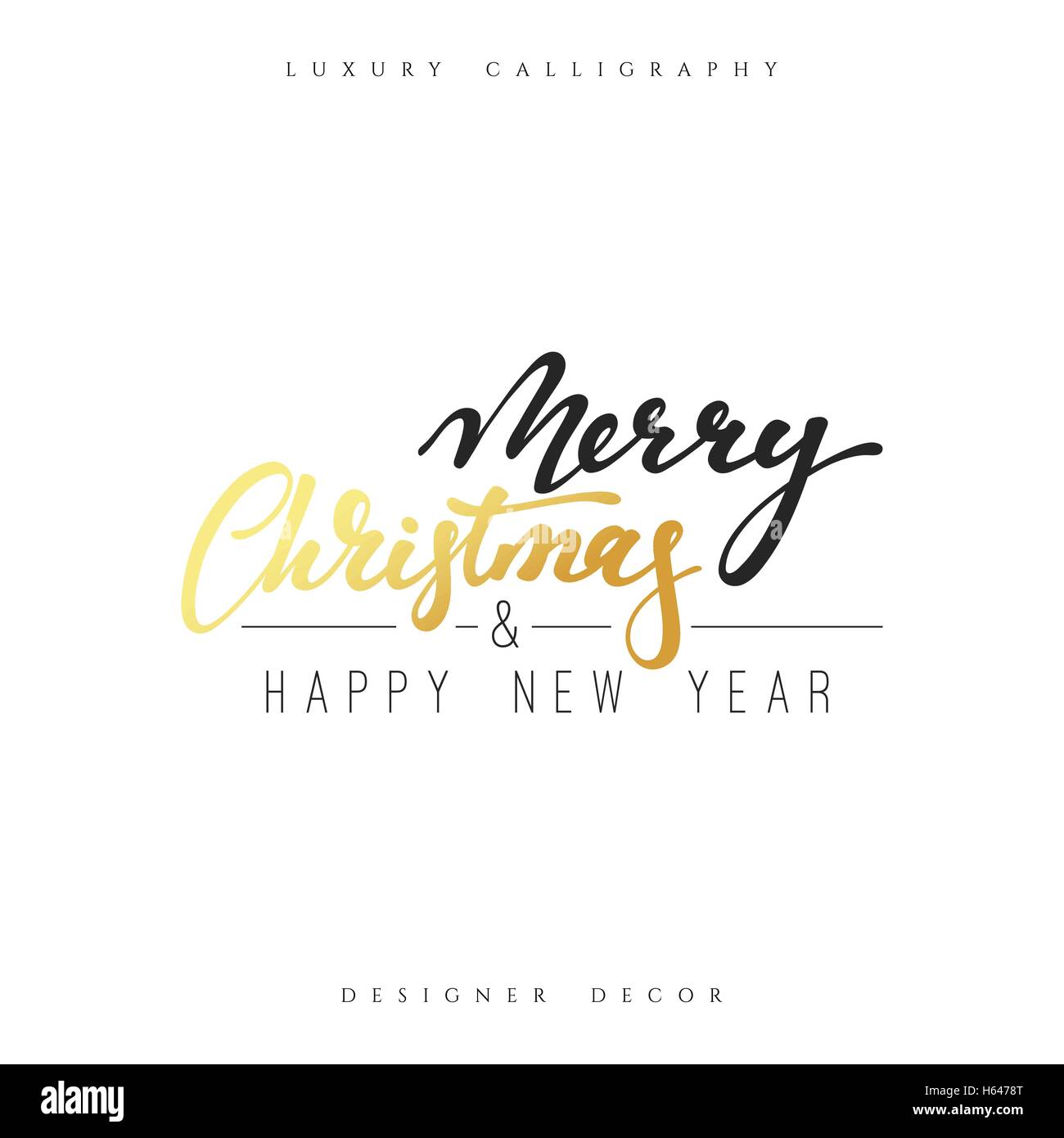 merry-christmas-and-happy-new-year-lettering-handmade-calligraphy-stock