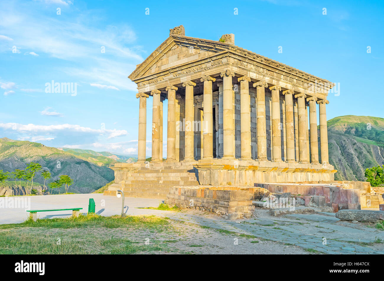 One of the most interesting ancient landmarks of Armenia - Garni Temple ...