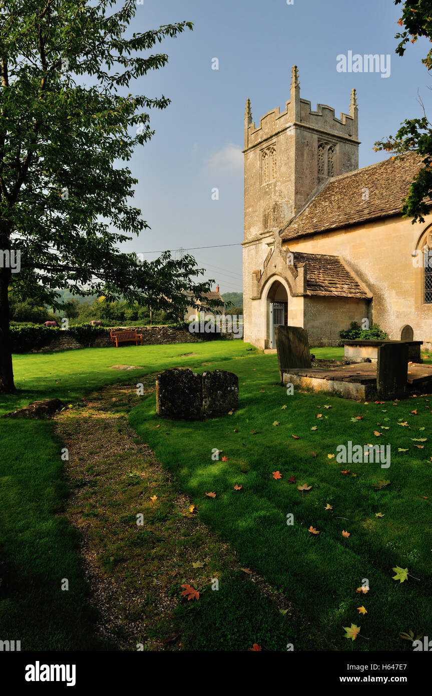 St Nicholas church, Slaughterford, Wiltshire Stock Photo - Alamy