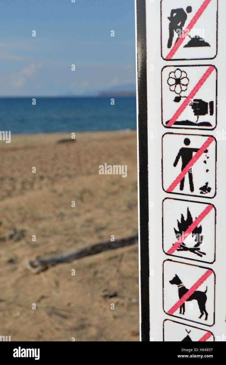 Beach warning signs hi-res stock photography and images - Alamy