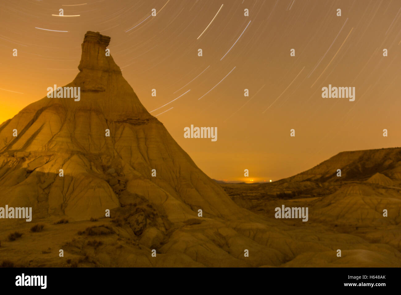 castil de tierra in spanish desert at night Stock Photo - Alamy