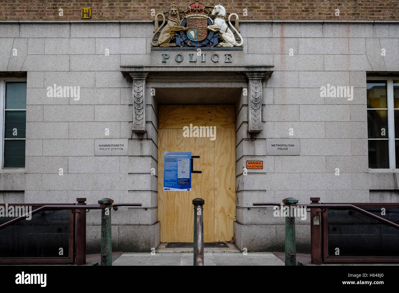 Closed Police Station Stock Photo - Alamy