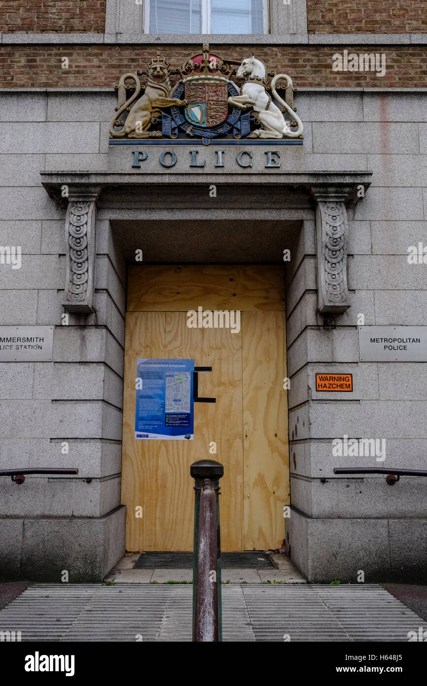 Closed Police Station Stock Photo - Alamy