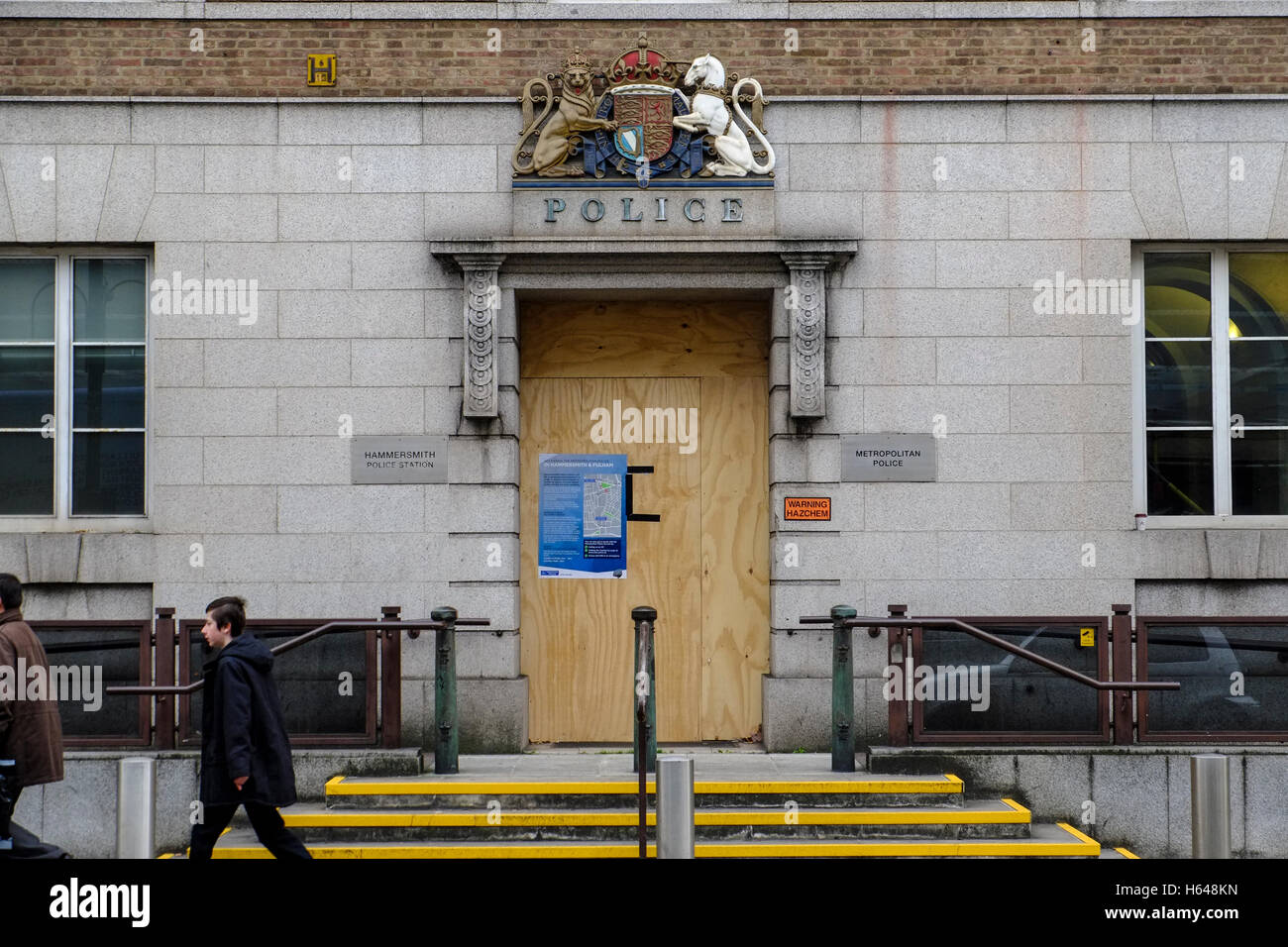 Closed Police Station Stock Photo - Alamy