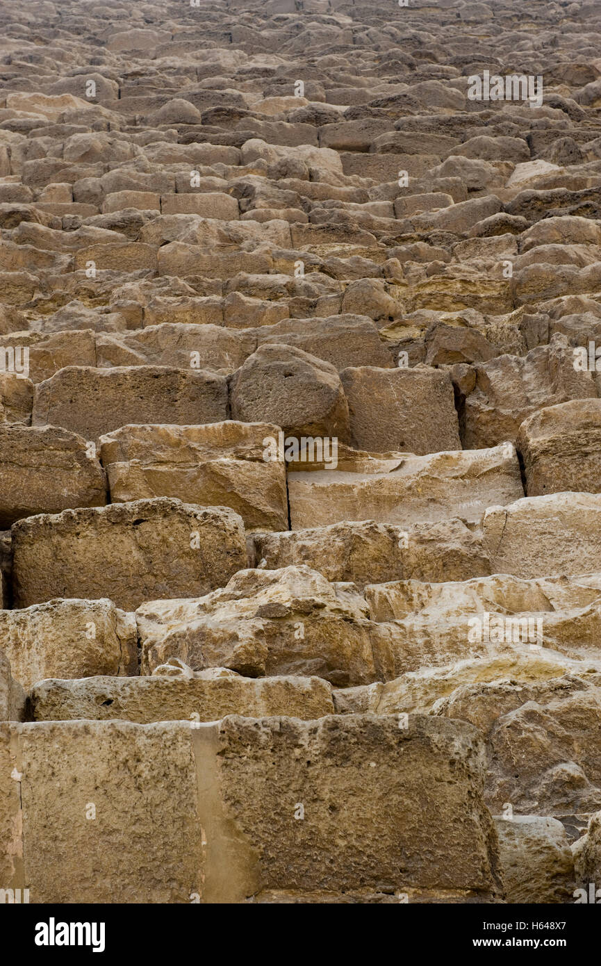 Great Pyramid of Giza, detail, Egypt, Africa Stock Photo - Alamy