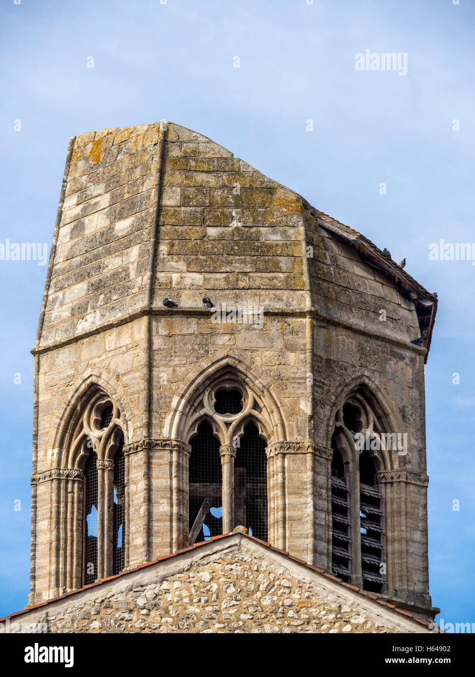 The Church St jean Baptiste, the steeple it was destroyed by a ...