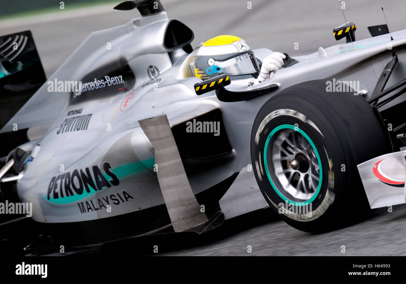 Motorsport, Nico Rosberg, GER, in the Mercedes W01 MGP race car ...