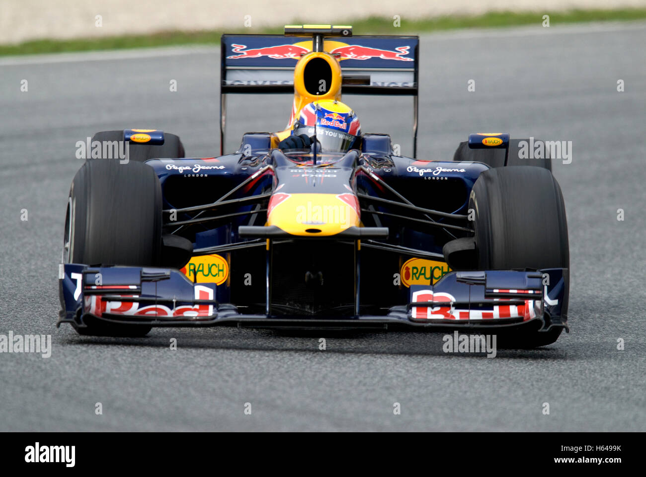 Motorsports, Mark Webber, AUS, in the Red Bull Racing RB5 race car ...