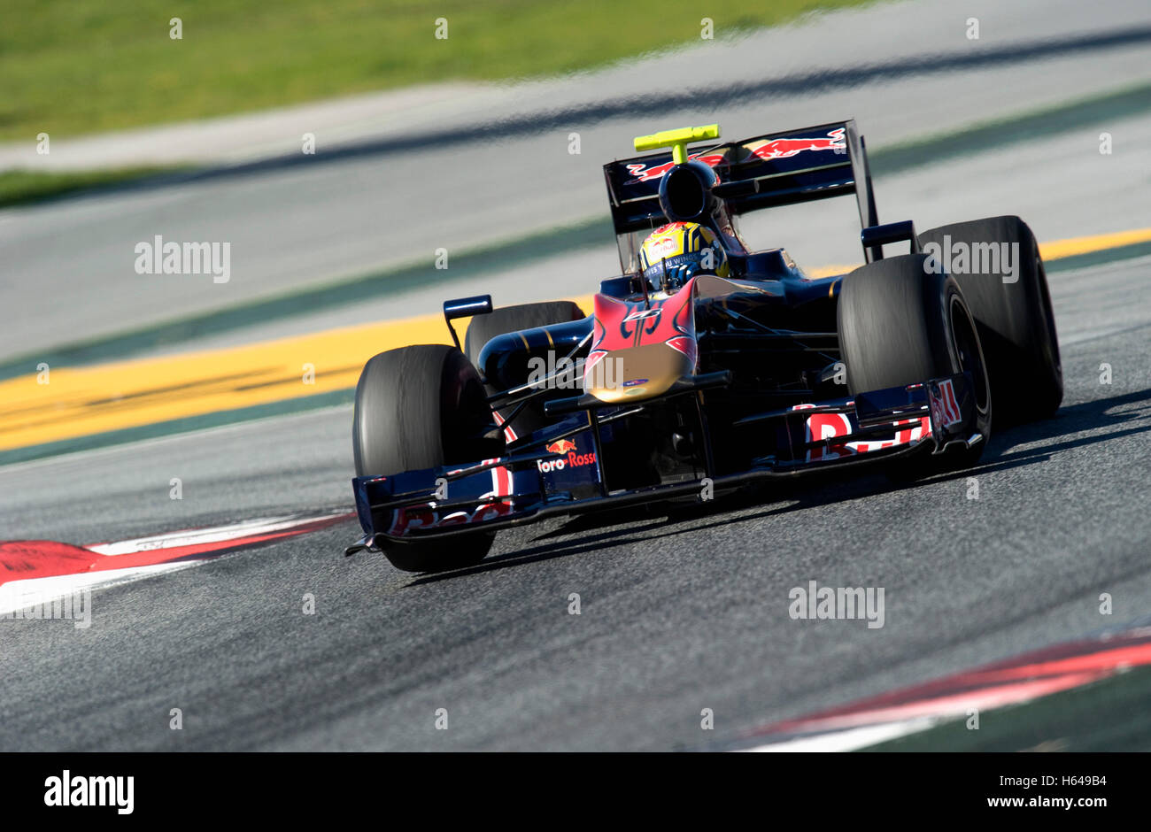 Motorsports, Jaime Alguersuari, SPA, in the Toro Rosso STR4 race car ...