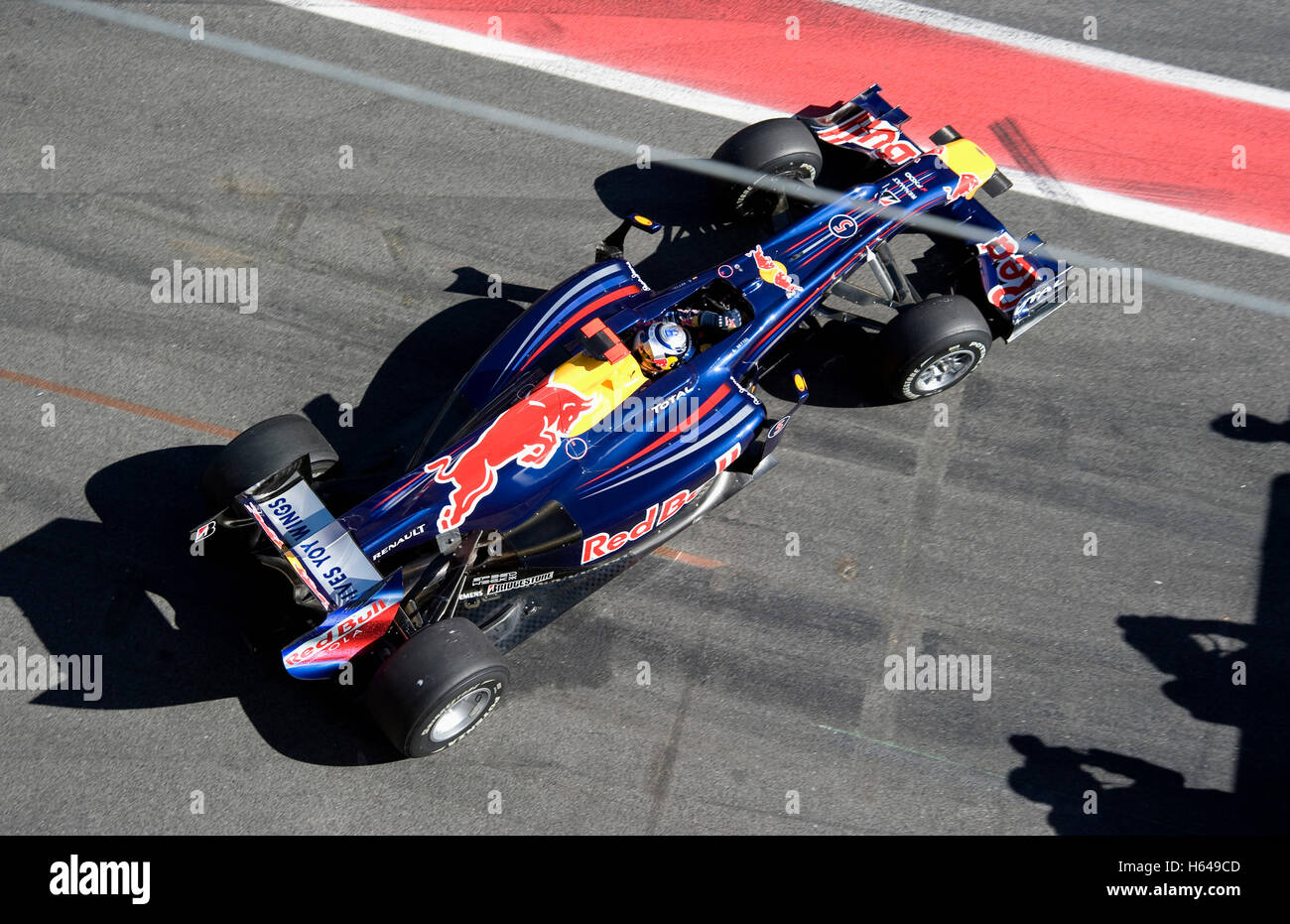 Motorsports, Sebastian Vettel, GER, in the Red Bull Racing RB5 race car ...