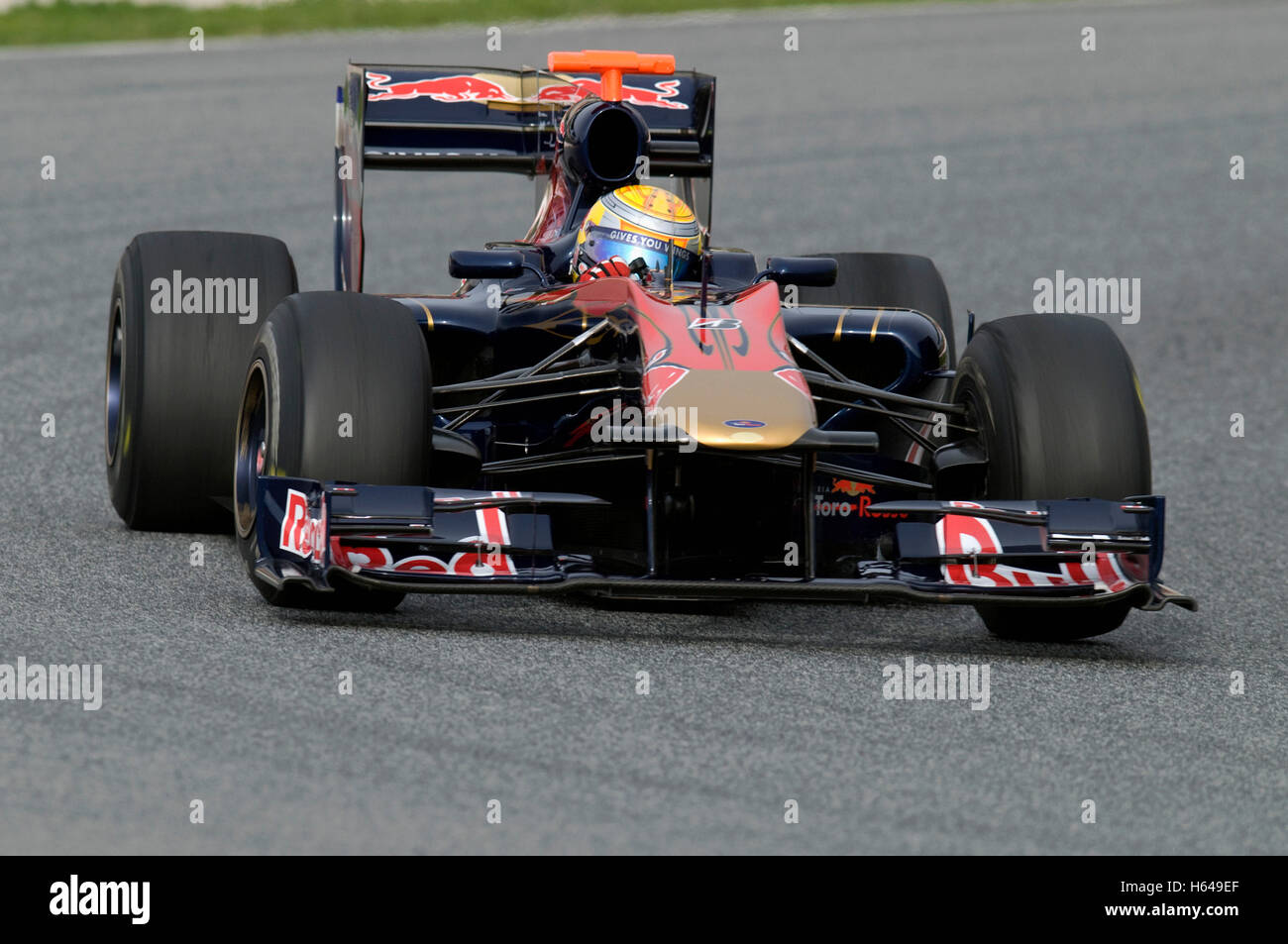 Motorsports, Sebastien Buemi, SUI, in the Toro Rosso STR4 race car ...