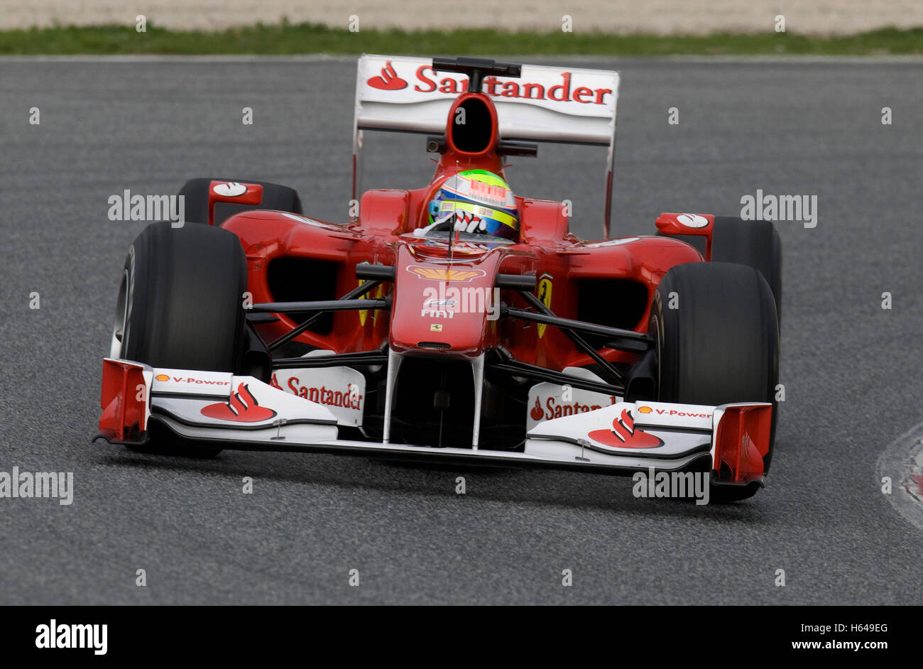 Motorsports, Felipe Massa, Brazil, in a Ferrari F10 race car, Formula 1 ...