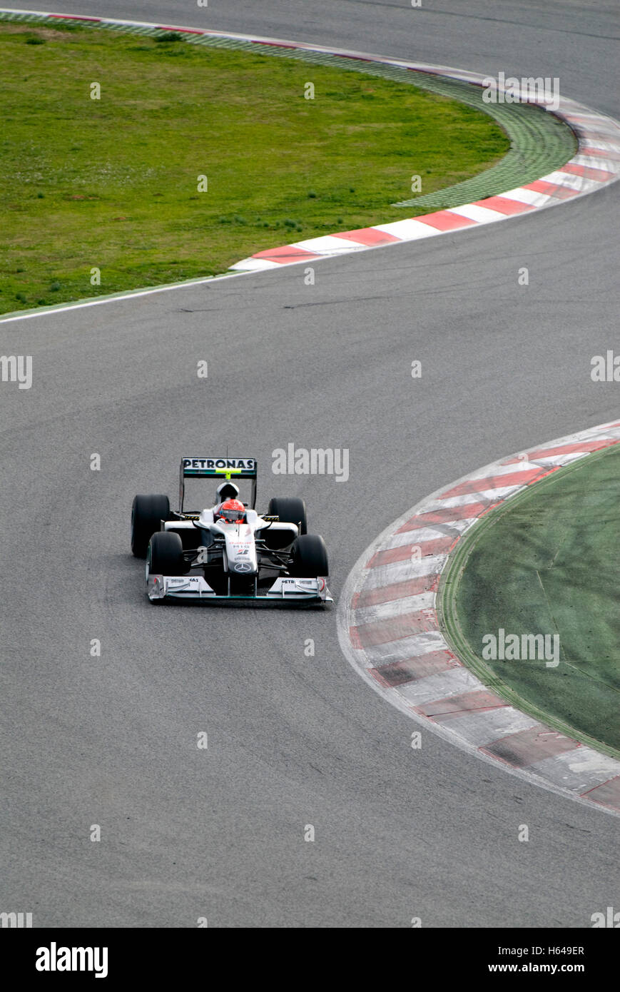 Motorsports, Michael Schumacher, GER, in the Mercedes MGP W01 race car ...